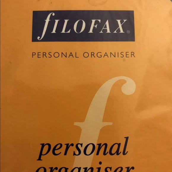 filoFAX | Other | Filofax Book Personal Organiser Diary Yellow Ruled ...